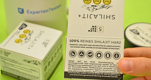 5 elementum Shilajit Original Himalaya – Natürlicher Energiebooster aus ...