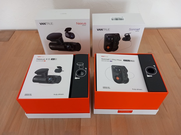 Vantrue N4S et S1 PRO MAX en test – Deux dashcams à l’essai